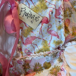 Flamingo Rag Quilt Throw. Handmade - Etsy