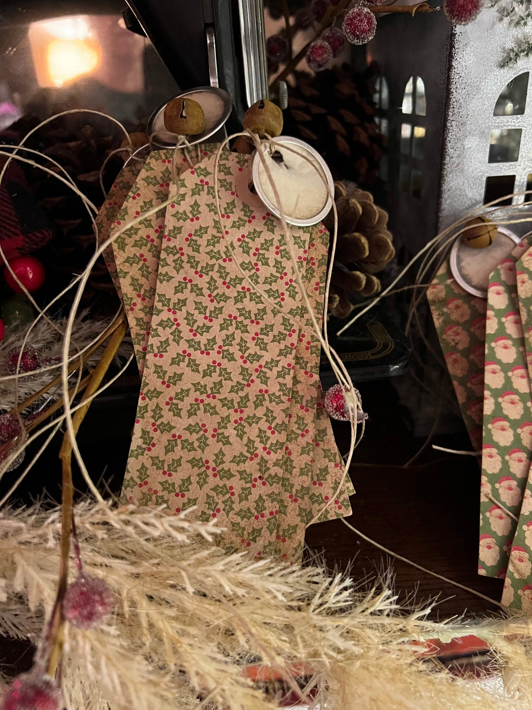 Primitive Christmas Gift Tags. Handmade - Etsy