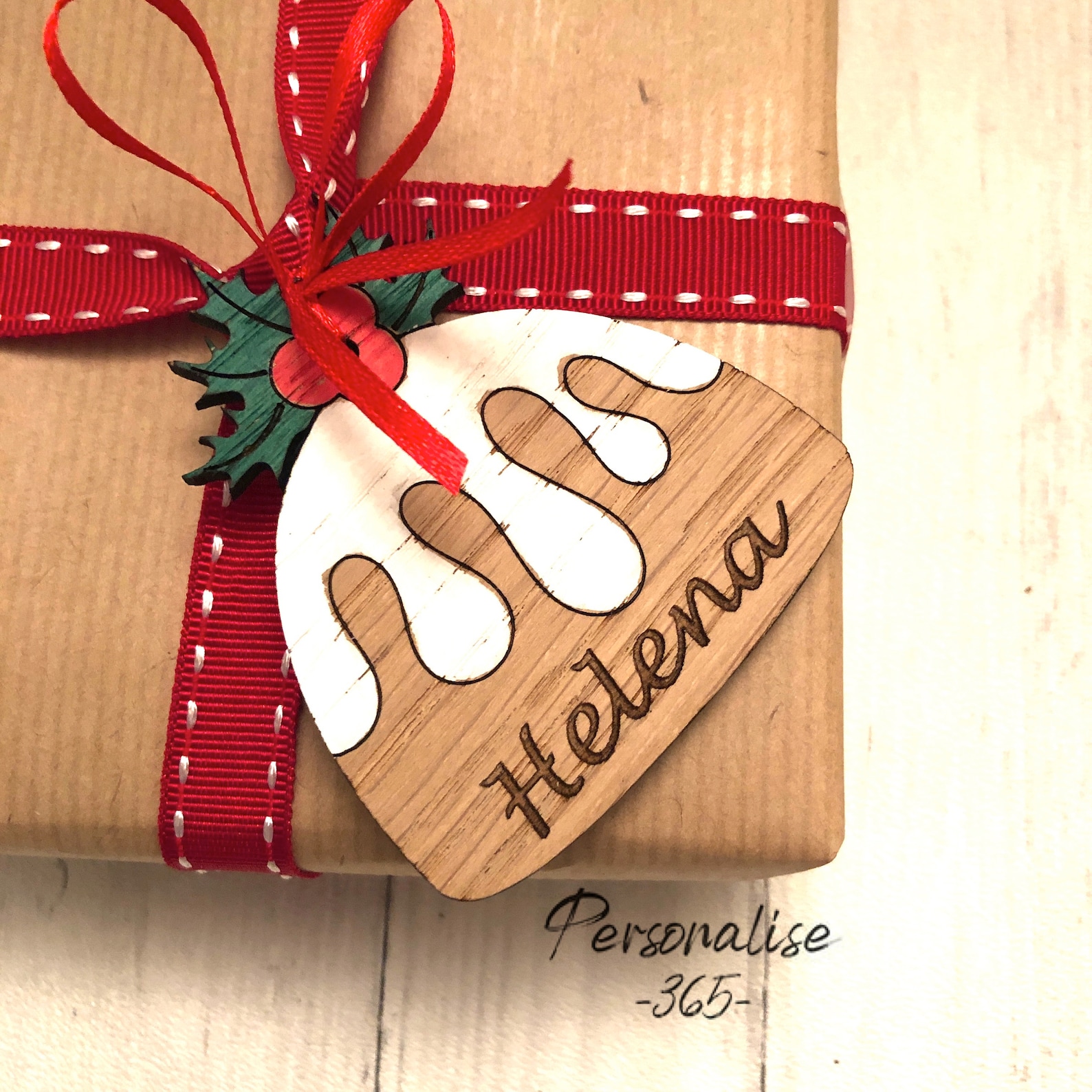 Christmas Pudding Pack 4-8 Wooden Place Setting Names - Etsy UK