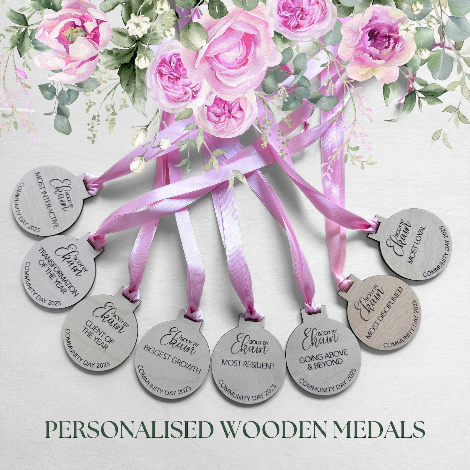 Custom Medal Wooden Personalised, Reward Medals Personalised, Teacher ...