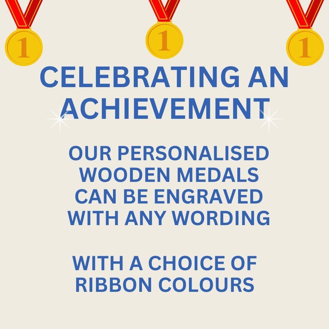 Custom Medal Wooden Personalised, Reward Medals Personalised, Teacher ...