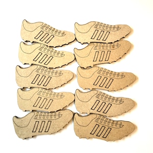 Wooden Football Boot Craft Shape X 10 3mm Mdf/ready to Paint - Etsy UK