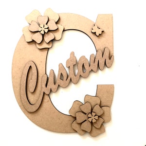 Personalised Wooden Letter & Script Name Wall Letter and Name - Etsy UK