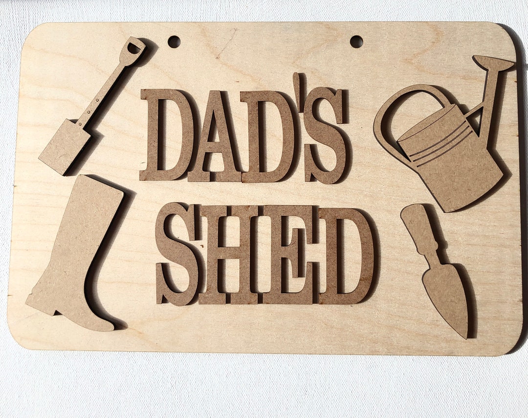 Dads Shed Sign, Custom Shed Sign, Daddy Grandad Sign, Father's Day ...