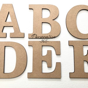 Small Wooden Alphabet Letters A-Z MDF Premium Quality Laser Cut 4mm ...