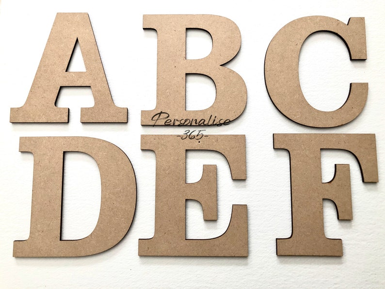 Small Wooden Alphabet Letters A-Z MDF Premium Quality Laser - Etsy