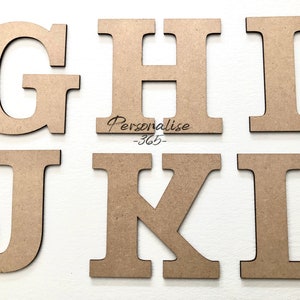Small Wooden Alphabet Letters A-Z MDF Premium Quality Laser Cut 4mm ...