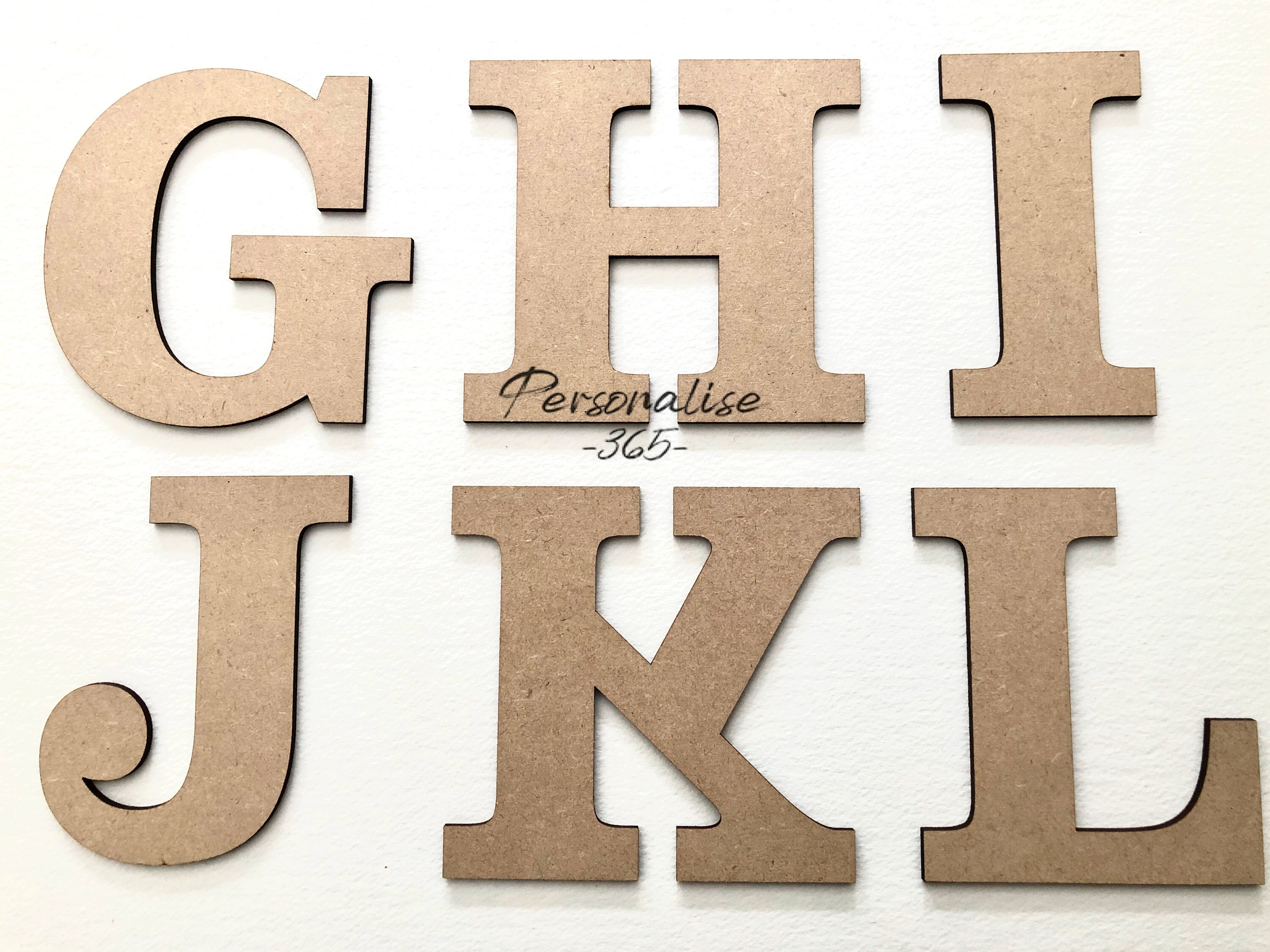 Small Wooden Alphabet Letters A-Z MDF Premium Quality Laser Cut 4mm ...