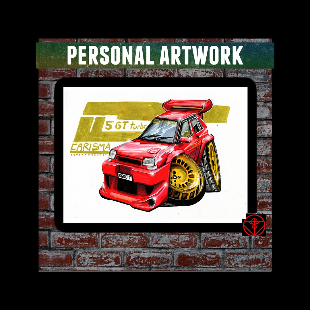 Renault Clio Max Power Cartoon Print Max Power Clio Cartoon - Etsy
