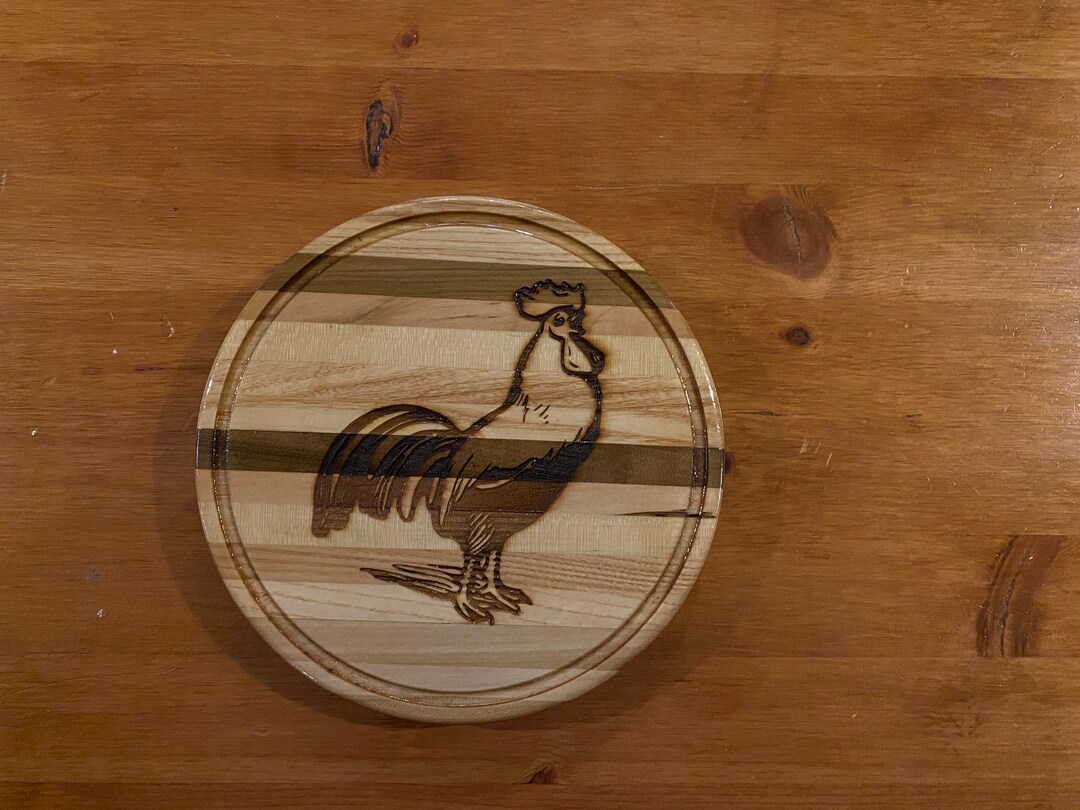 Rooster Wood Wall Plaque Made From Recycled Wood, Wall Hanging ...