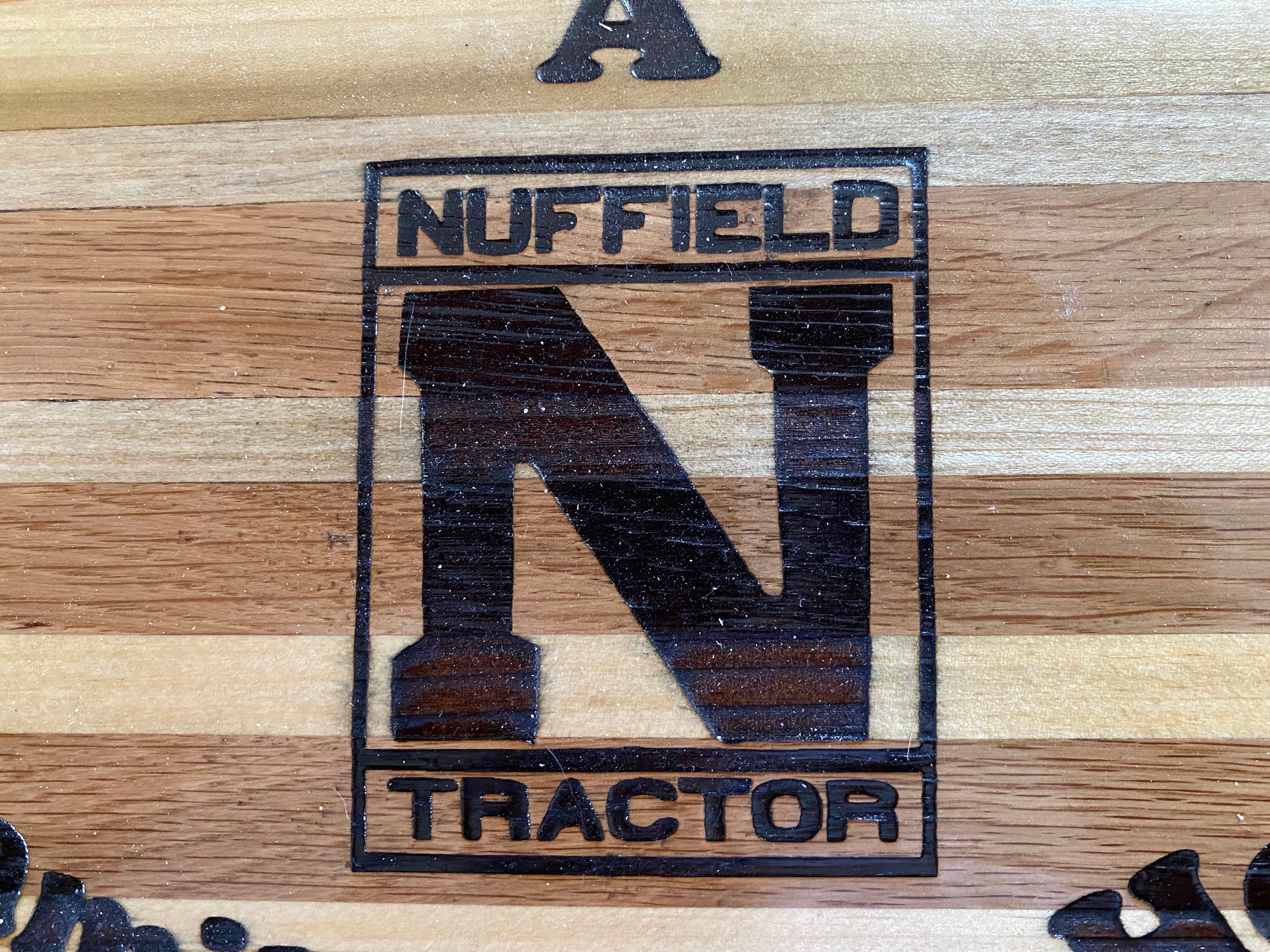 A Nuffield Tractor Family Lives Here Welcome Sign Made From Recycled ...