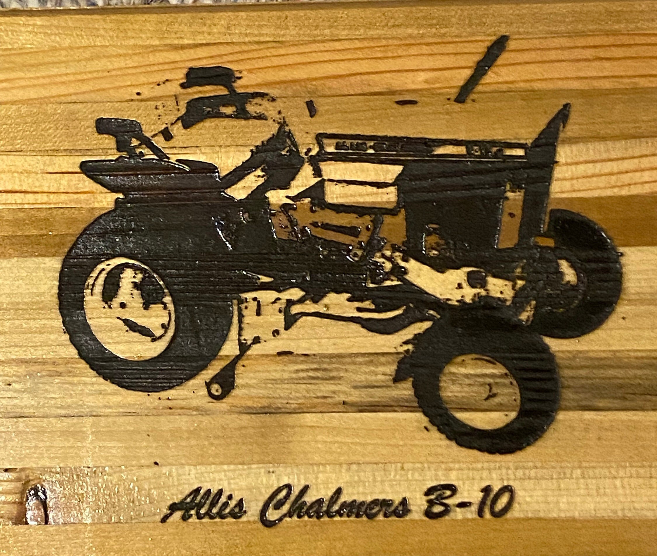 Allis Chalmers B-10 Garden Tractor Wall Plaque Made From Recycled Wood ...