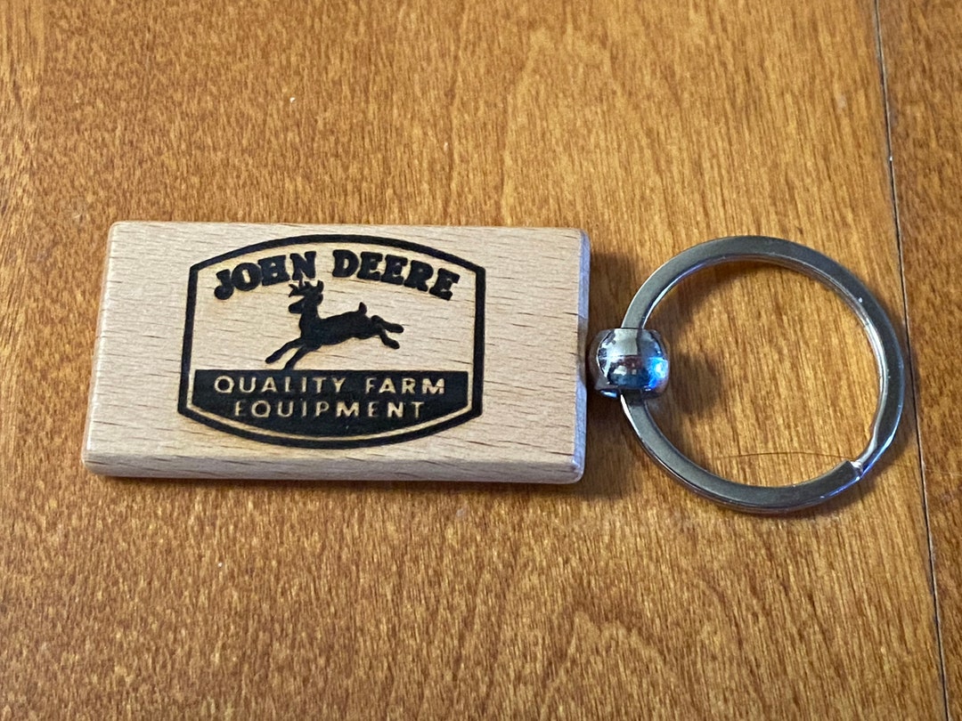 John Deere Lawn / Garden Tractor Wooden Key Fob - Etsy