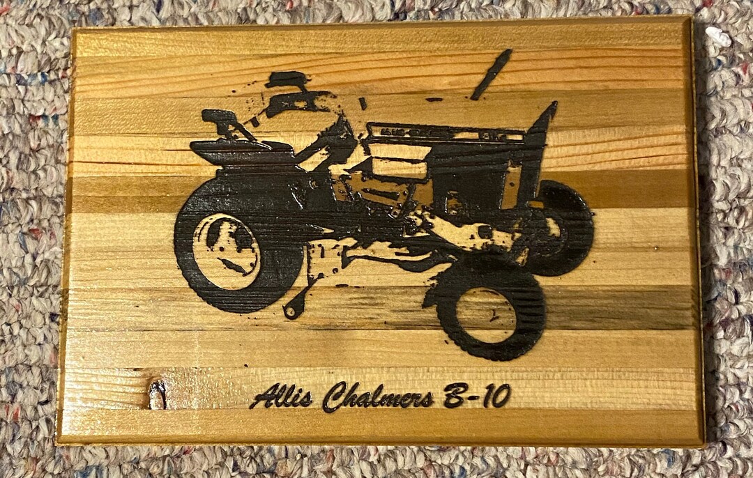 Allis Chalmers B-10 Garden Tractor Wall Plaque Made From Recycled Wood ...