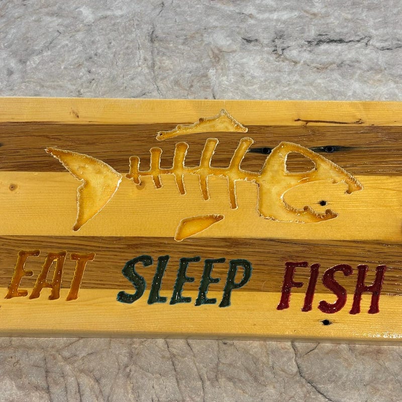 Eat Sleep Fish - Etsy