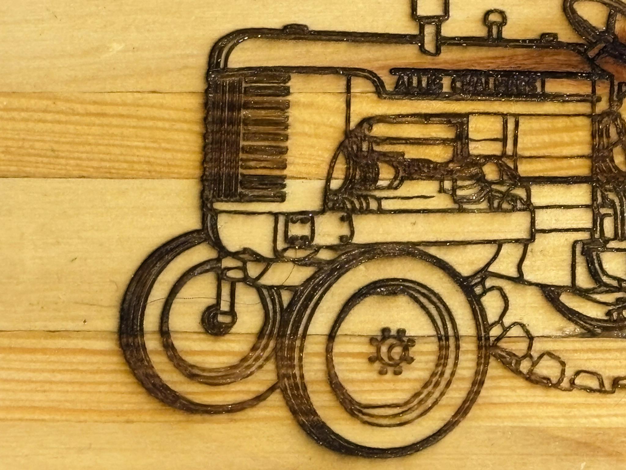 Rustic Allis Chalmers WF Tractor Wall Art - Eco-friendly Farmhouse ...