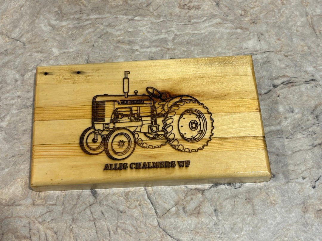 Rustic Allis Chalmers WF Tractor Wall Art - Eco-friendly Farmhouse ...