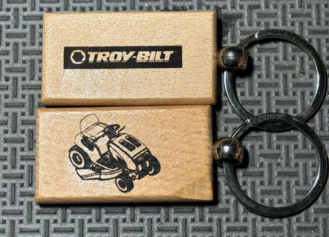 Troy Bilt Lawn and Garden Tractor Wooden Key Chain - Etsy