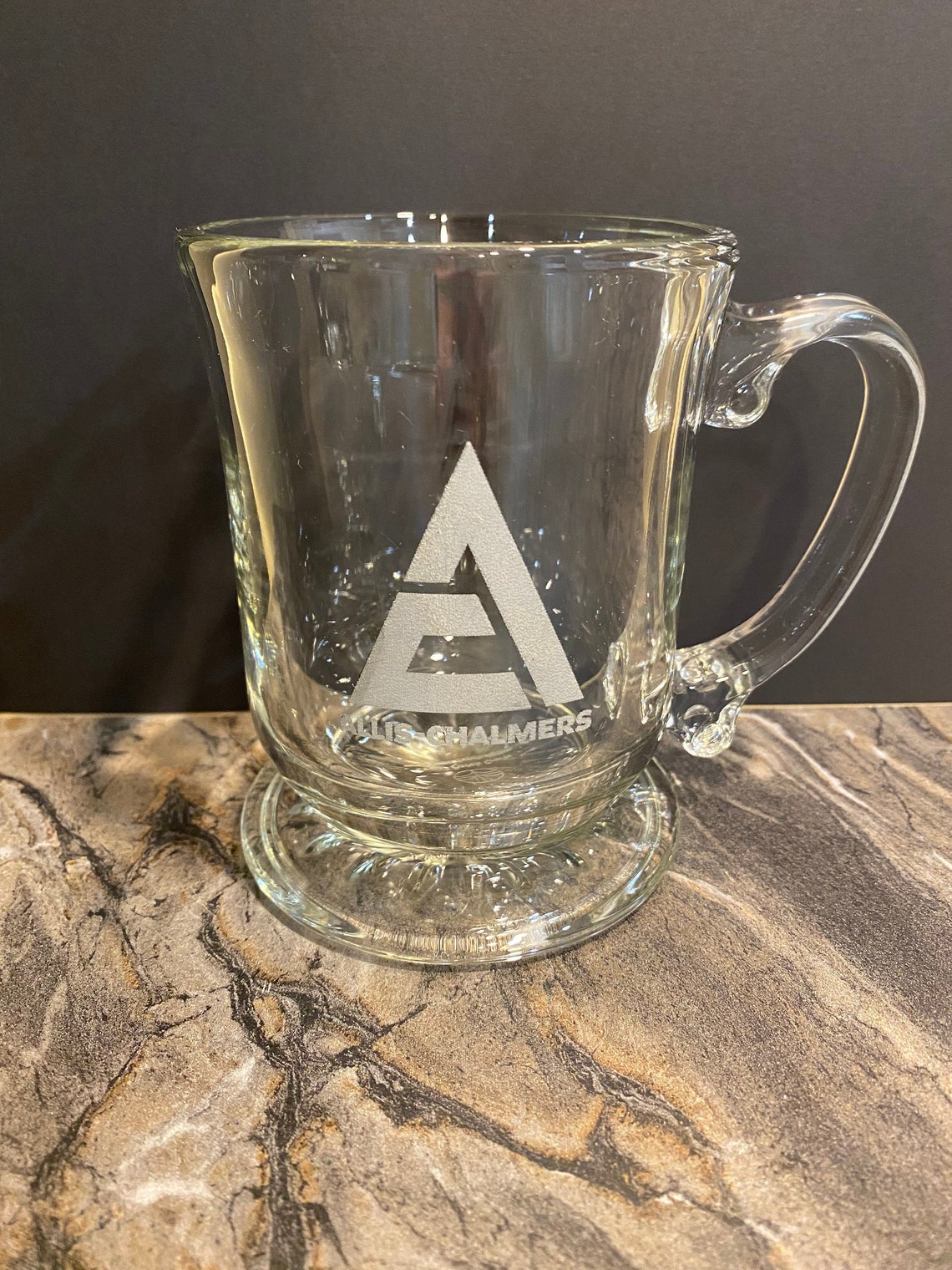 Vintage Allis Chalmers Glass Mug - Custom Engraved Coffee Cup, 15 Oz - Etsy