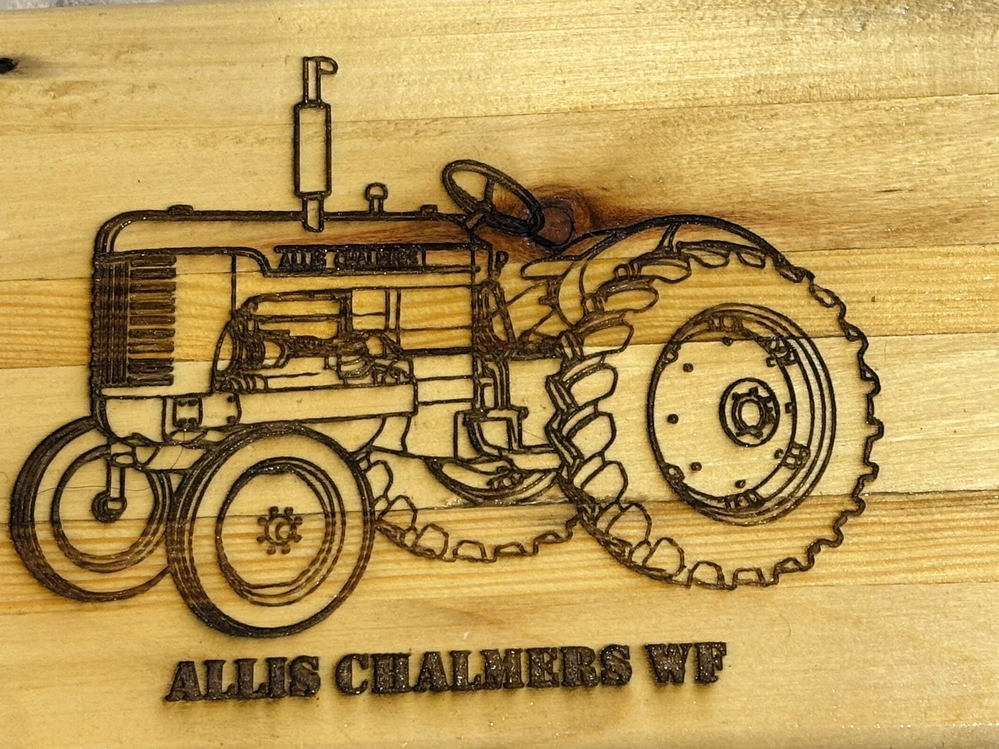 Rustic Allis Chalmers WF Tractor Wall Art - Eco-friendly Farmhouse ...