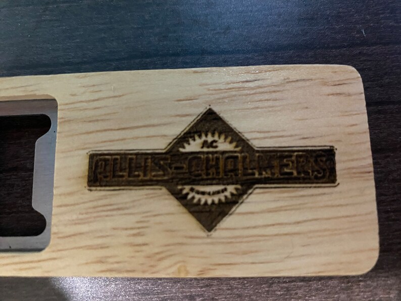 Allis Chalmers Tractor Wooden Bottle Opener: Engraved Farm Decor - Etsy