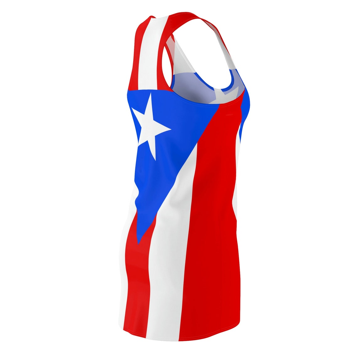 Puerto Rico Flag Dress Women's Cut & Sew Racerback Dress Multi Cultural ...