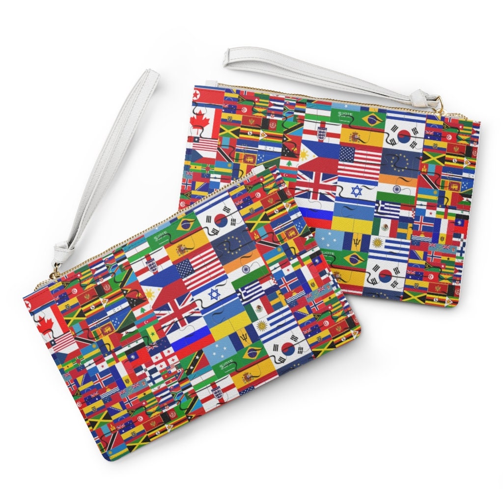 World Flags Clutch Bag Flags of the World Bag unique Mother's Day Gift ...
