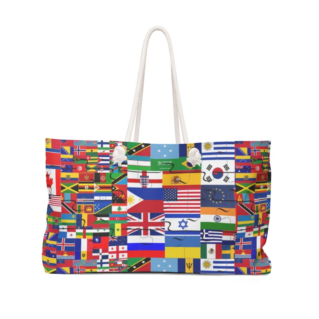 World Flags Weekender Bag | Flags of the World Beach Bag World Olympics ...