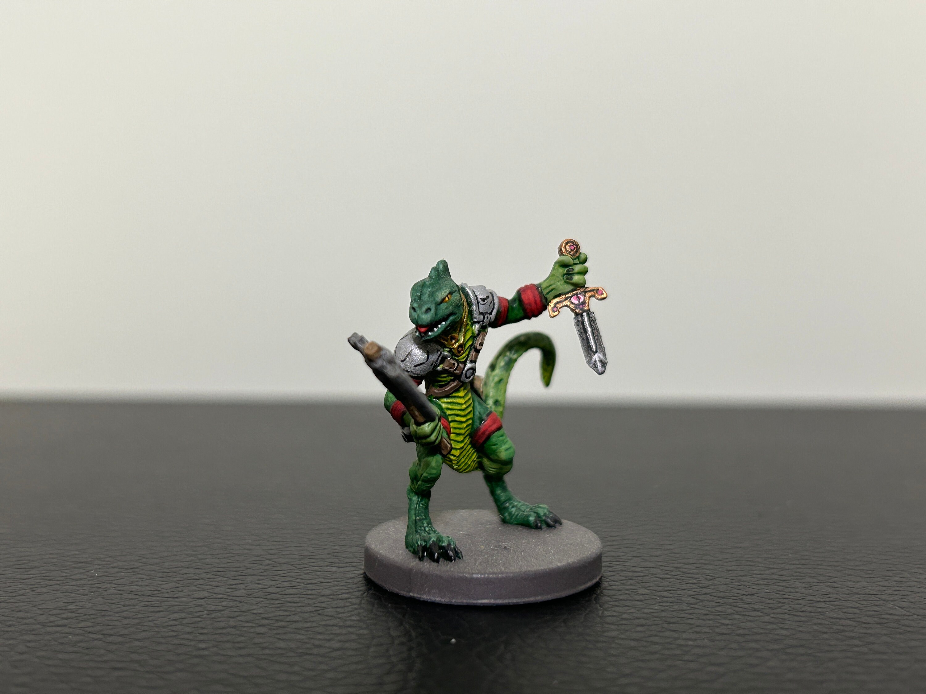 Painted Dragonborn / Lizardfolk Miniature. Custom Modded and - Etsy
