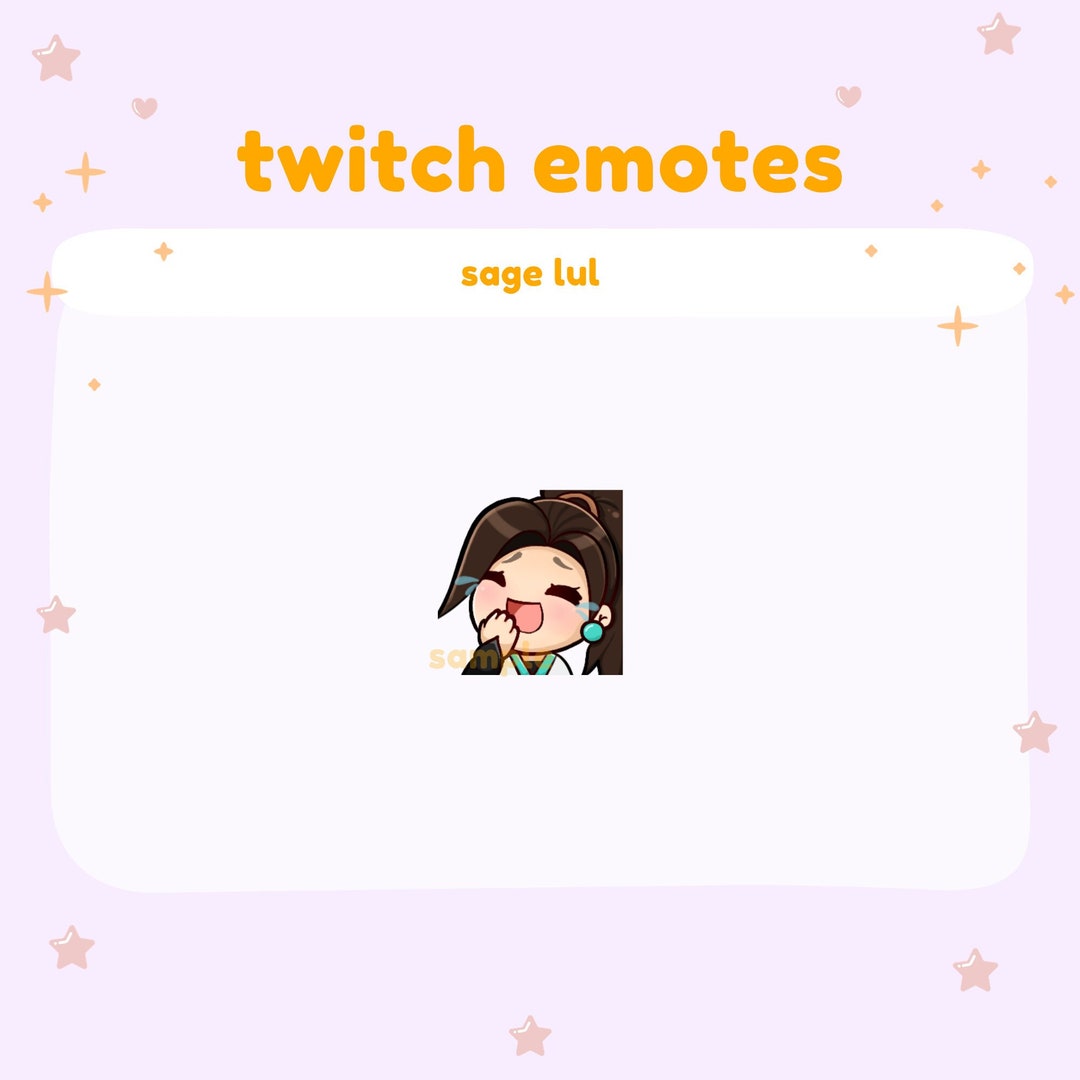 Sage Lul Laugh Valorant Twitch Emotes Twitch, Discord, Youtube Custom ...