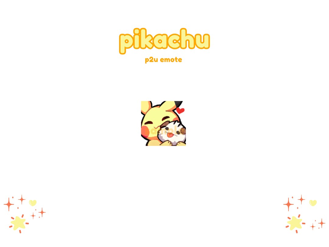 Pikachu Twitch Emote , Poro Hug | Twitch, Discord, Youtube | Custom ...