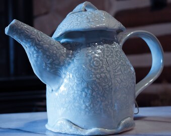 Handbuilt Teapot - Etsy