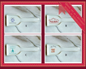 Personalized Spoon Rest Monogram Spoon Holder Mom / Grandma / Dad's ...