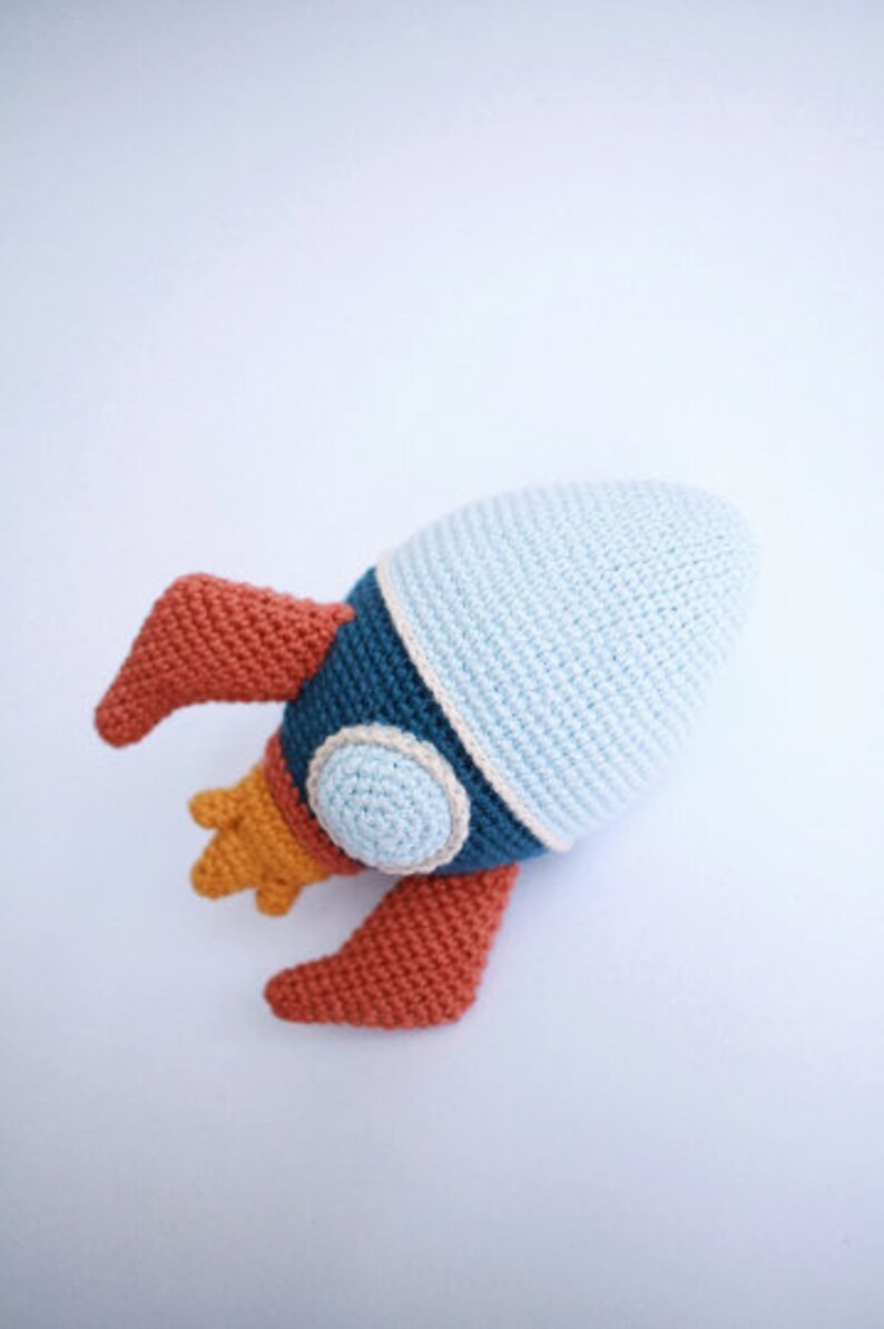 Easy Rocket Crochet Pattern Amigurumi Rocketship. Space Ship - Etsy