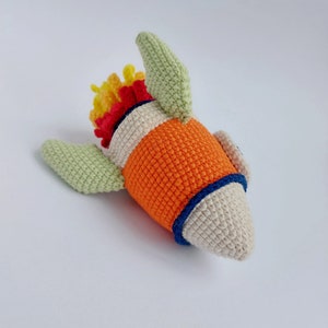 Astronaut and Rocket Crochet Pattern. Amigurumi Rocket. Playset Crochet ...