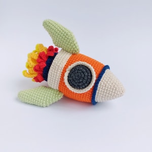 Astronaut and Rocket Crochet Pattern. Amigurumi Rocket. Playset Crochet ...