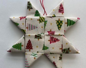 Folded Fabric Star Ornament Pattern - Etsy