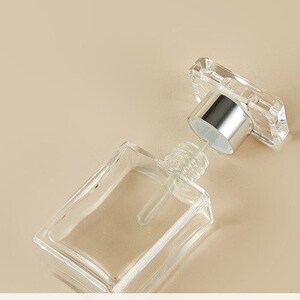 15 Ml Square Glass Bottle With Glass Drop Stick Tops Empty - Etsy