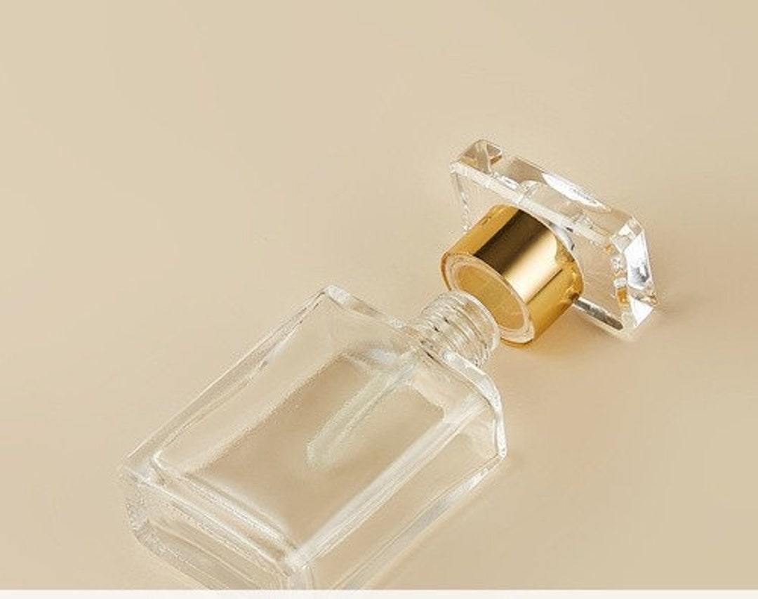 15 Ml Square Glass Bottle With Glass Drop Stick Tops Empty - Etsy