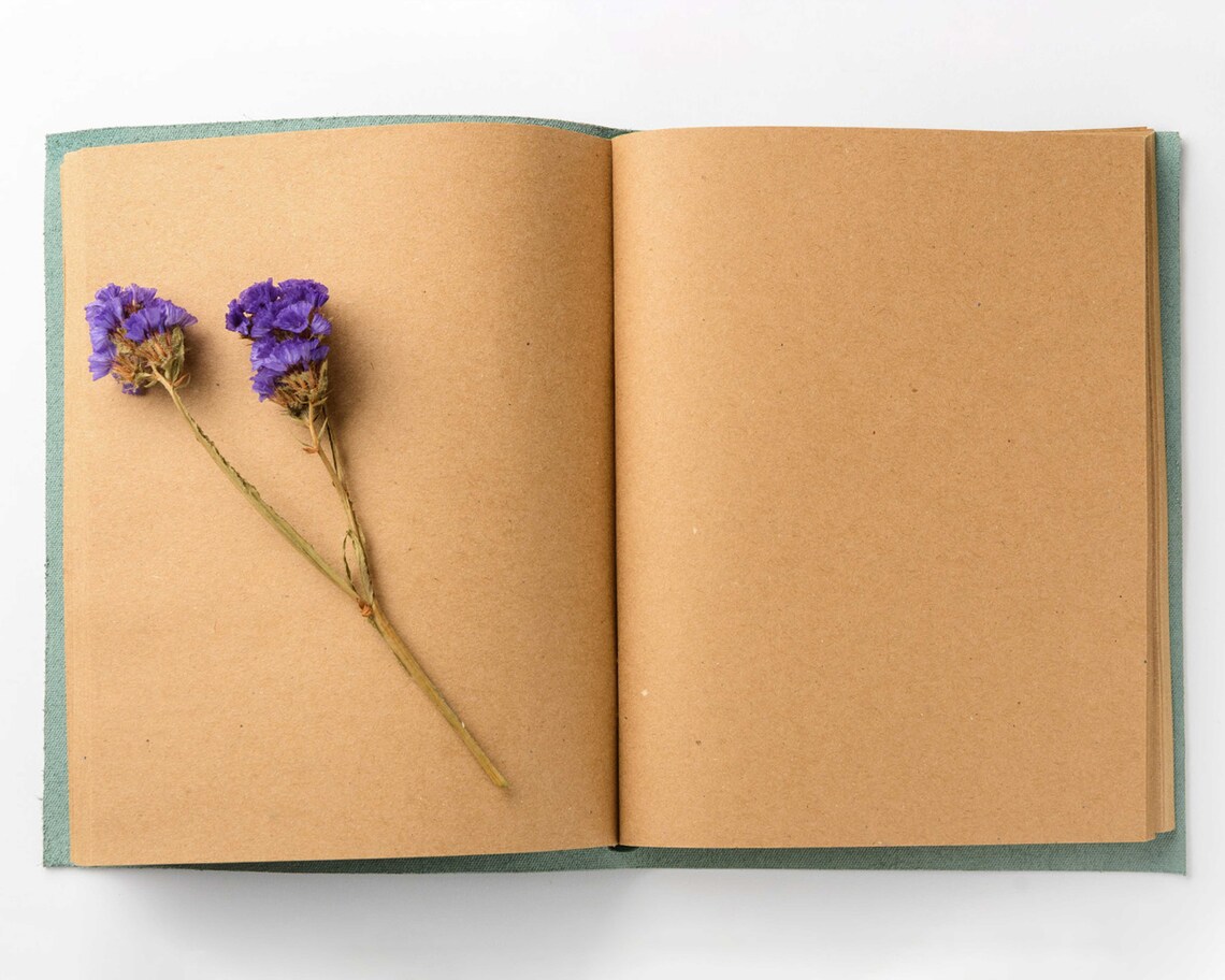 Emerald Green Leather Notebook Minimalist Travelers Diary | Etsy