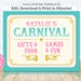 Customizable Pastel Circus Party Sign - Carnival Party Decor, 14x11 ...