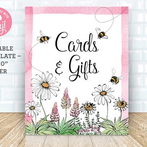Editable Honey Bee Themed Sign, 8x10 Corjl Poster Template, Digital ...