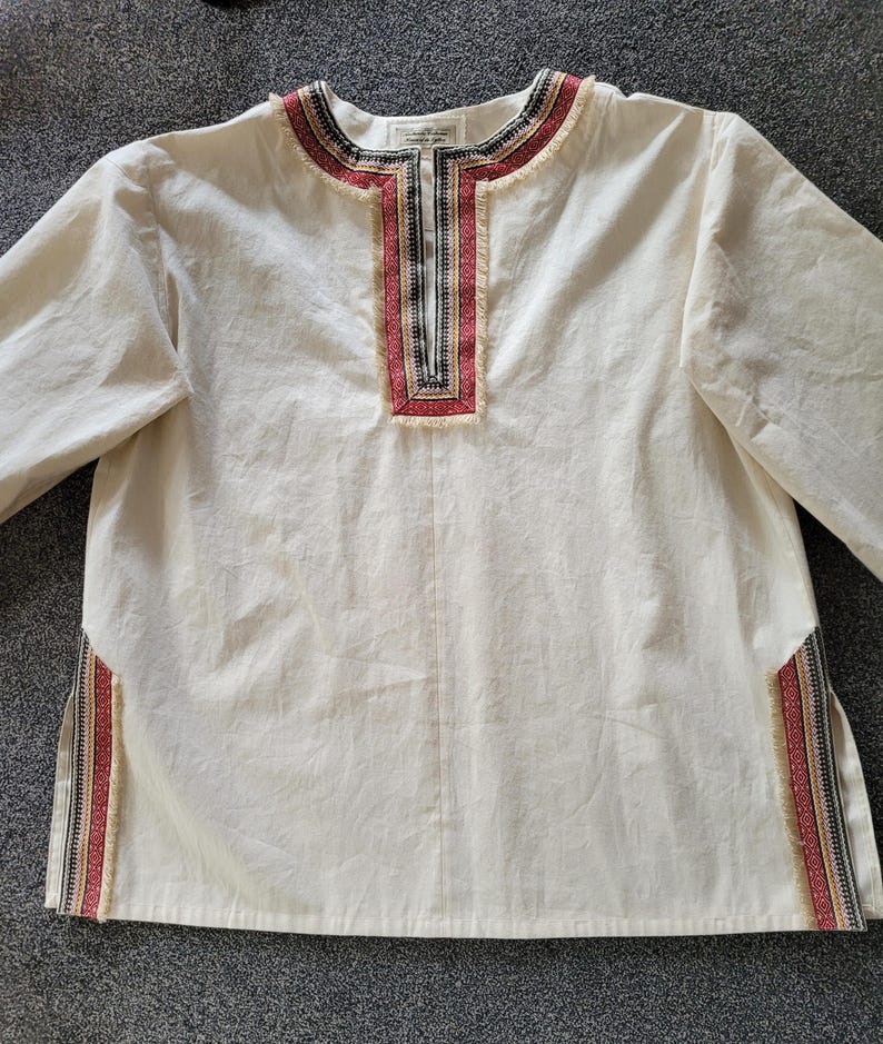 Handmade Viking Celtic Saxon Tunic: Medieval LARP Cosplay Calico ...