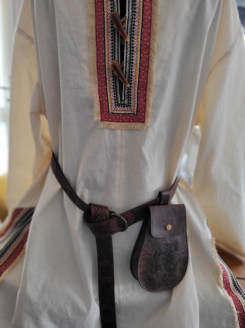 Handmade Viking Celtic Saxon Tunic: Medieval LARP Cosplay Calico ...