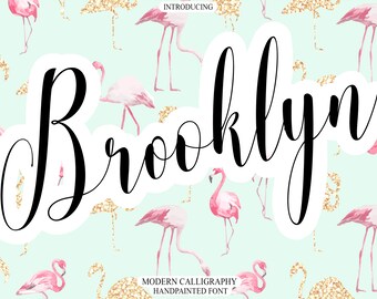 Brooklyn Script Font | Etsy