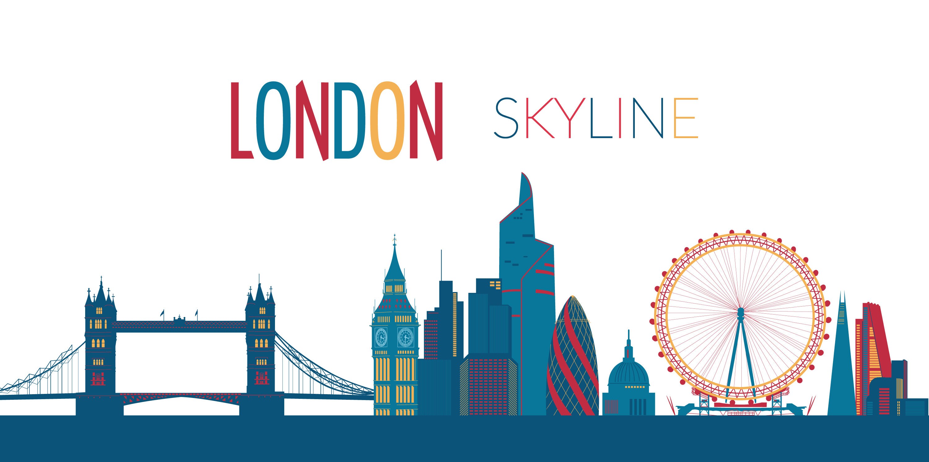 London City Capital Logo Skyline Digital Design Vector Pack. AI. JPEG ...
