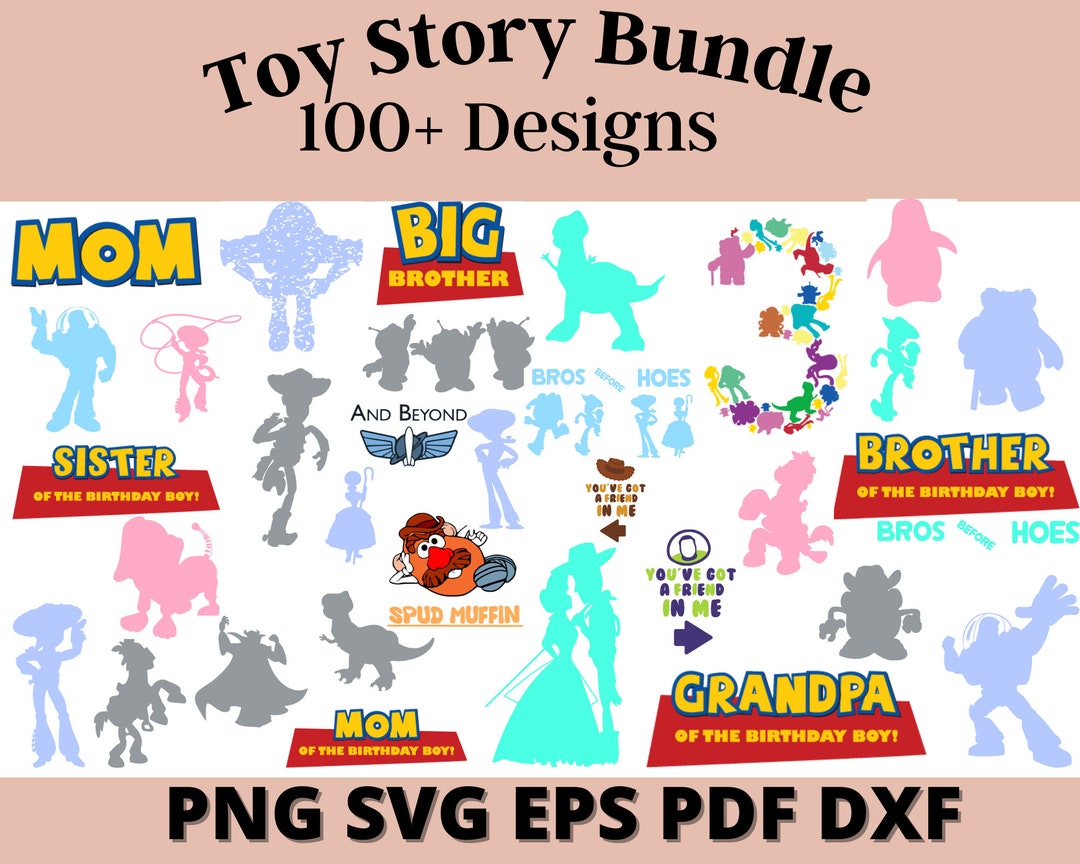 Toy Story Bundle Design -SVG, PNG, PDF, Dxf, Eps, Ai - Digital Design ...