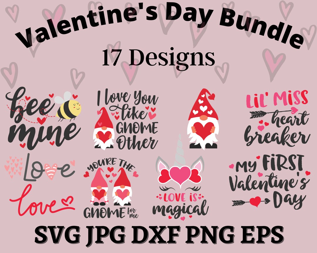 Lover Pack - Valentine's Day Bundle - SVG, PNG, JPG, Dxf, Eps - Digital ...