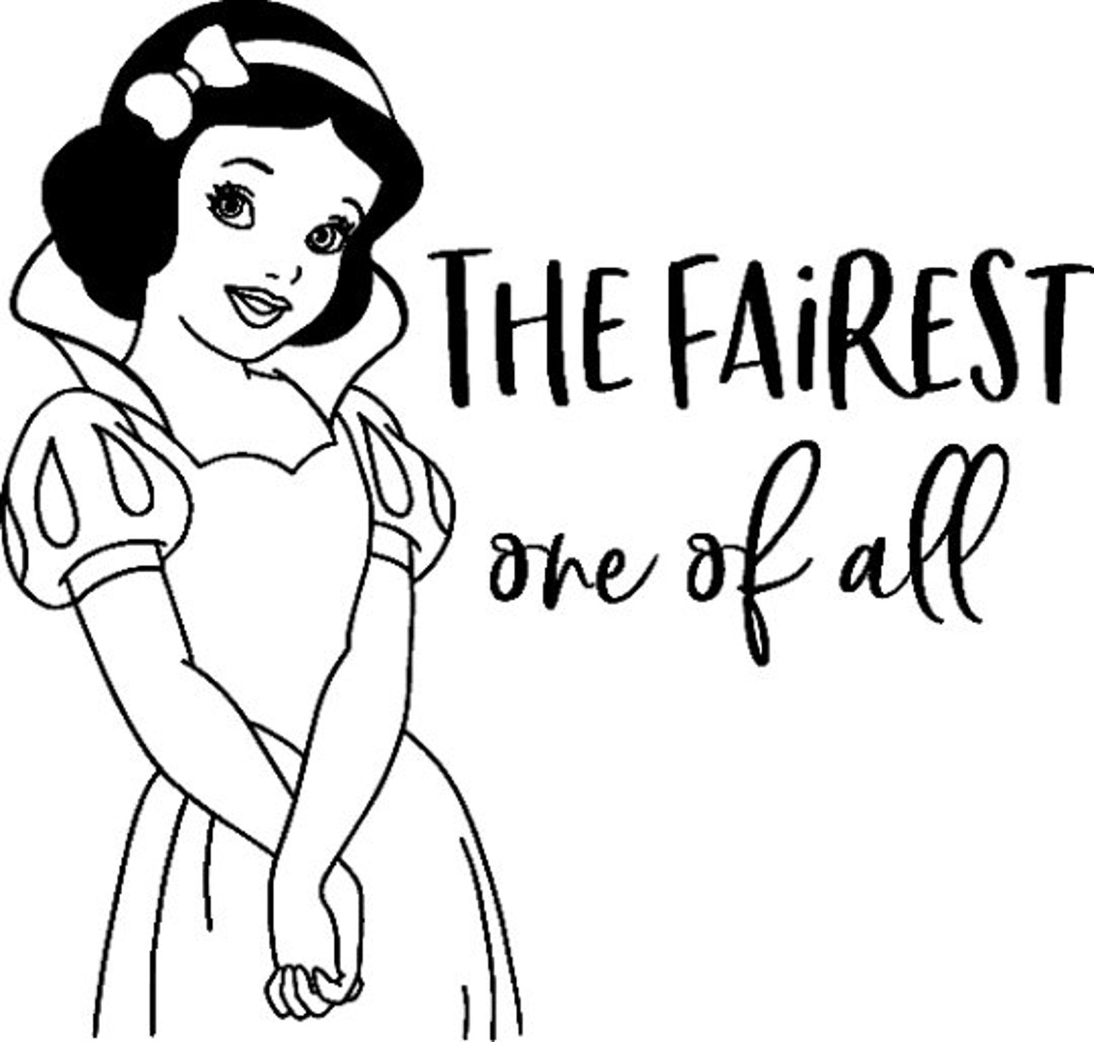 Snow White Bundle Pack -SVG, PNG, DXF. Digital Design Illustration Art ...