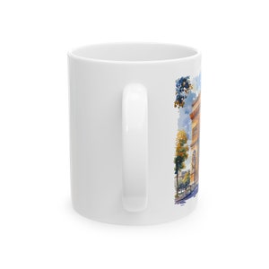 Arc De Triomphe Watercolor Mug - Paris Ceramic Coffee Cup, Unique ...